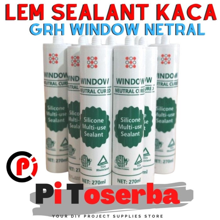 Jual GRH Window Neutral Cure Netral Lem Sealant Kaca Silicone Sealant ...