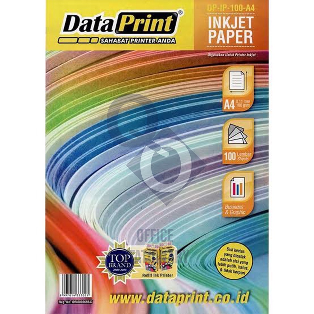 Jual Dataprint Data print Inkjet paper A4 100 grm isi 100 | Shopee ...