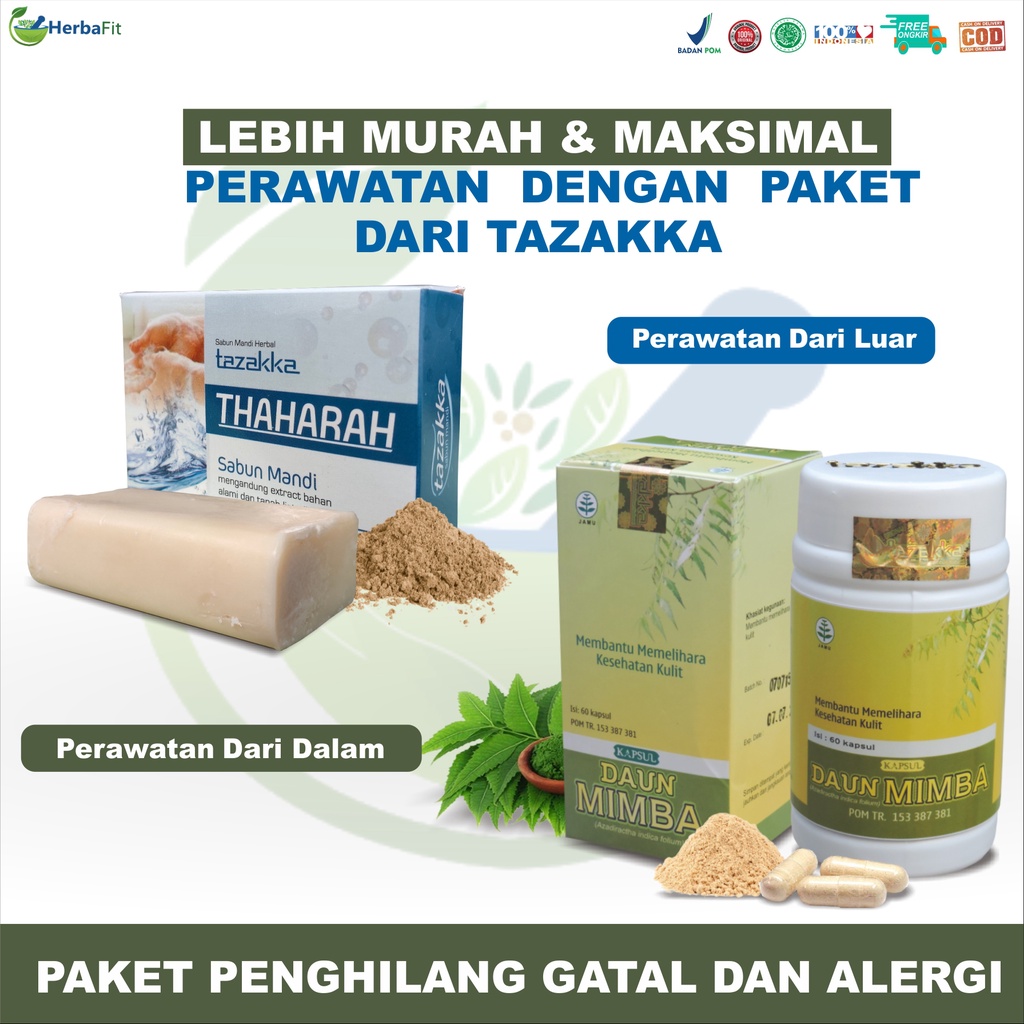 Jual Obat Gatal dan Alergi Gatal Kulit Ampuh Paket Herbal Dari Tazakka ...