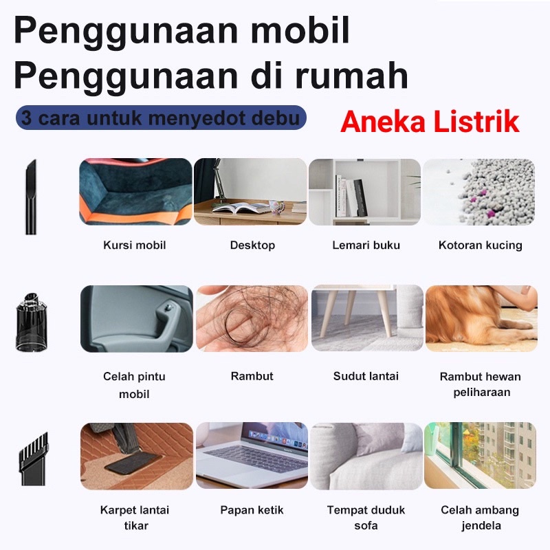 Jual ALAT VACUM CLEANER / PENYEDOT DEBU WIRELESS PORTABLE MINI - VAKUUM ...