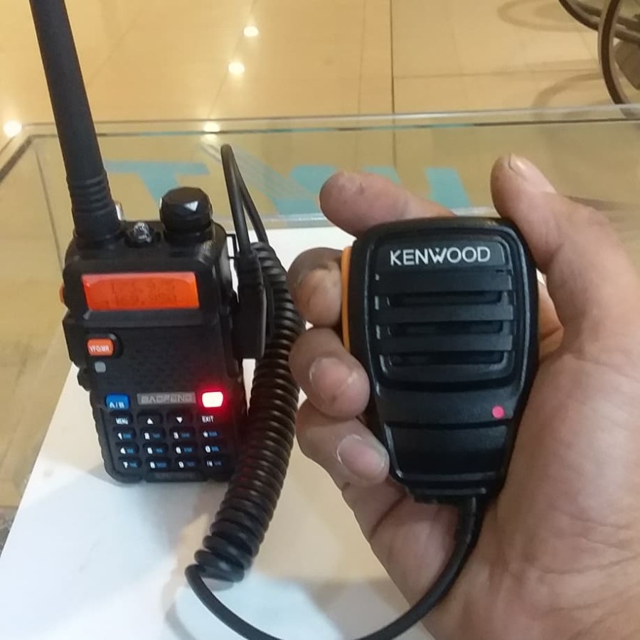 Jual external mic extra mic HT kenwood untuk HT weirwei bofeng redell ...