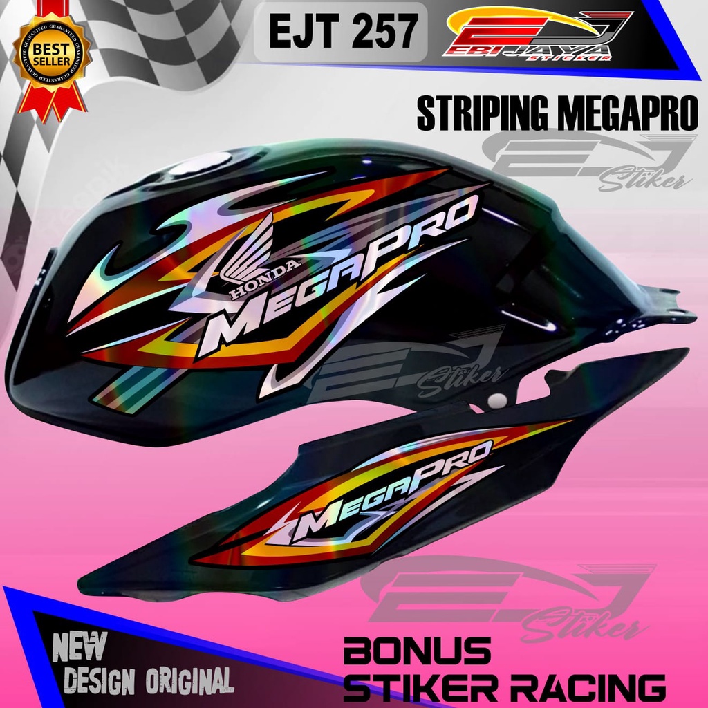 Jual STIKER STRIPING MEGA PRO TERBARU / VARIASI STIKER MP HOLOGRAM DAN ...