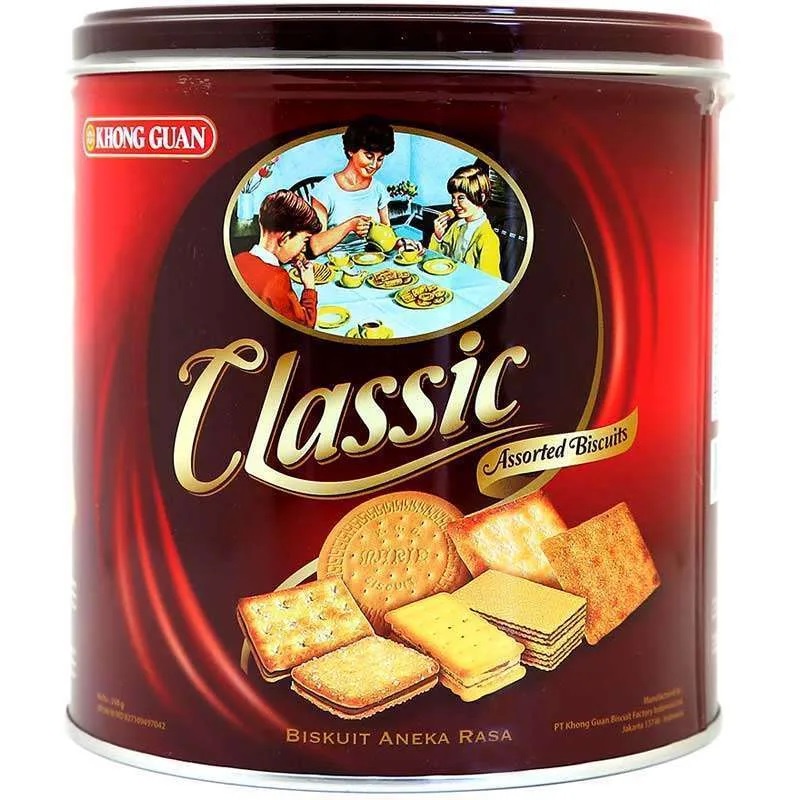 Jual Khong Guan Classic Assorted Biscuit Kaleng 350Gr | Shopee Indonesia