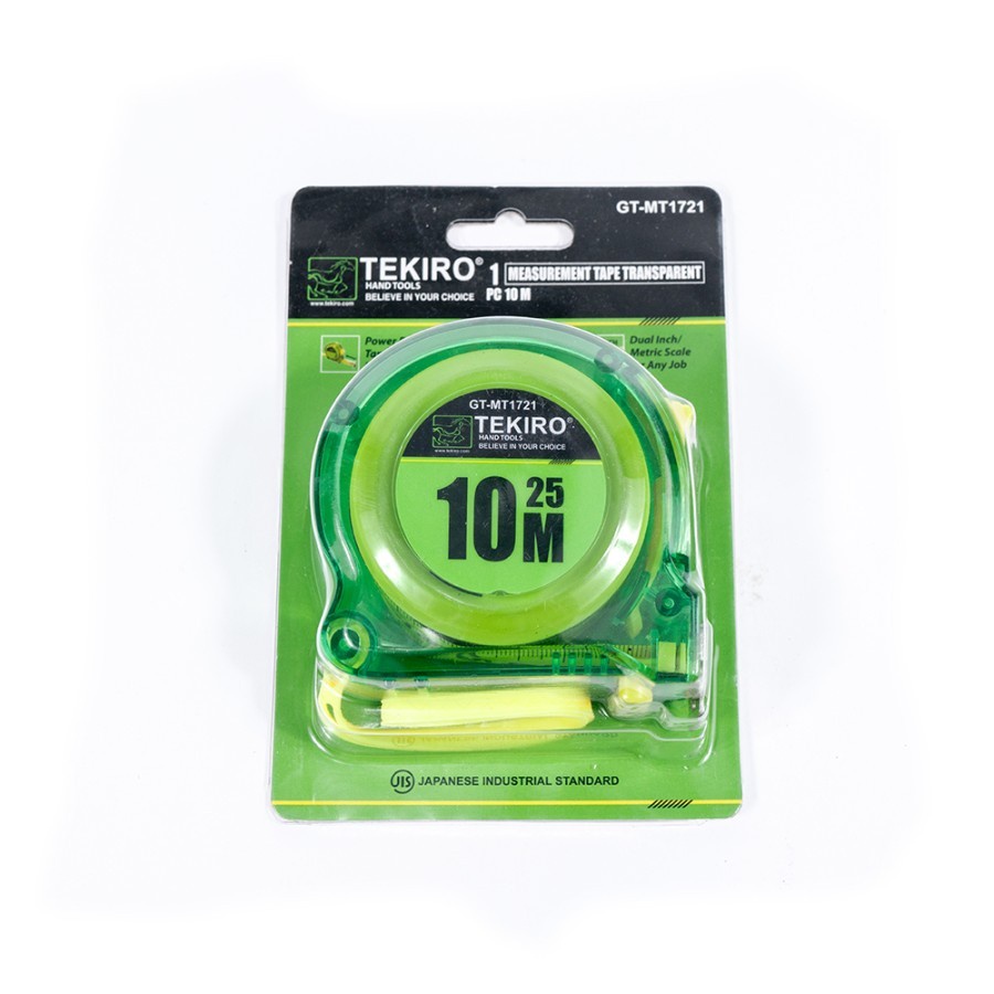 Jual TEKIRO METERAN 10 METER TRANSPARAN GT-MT1721 Roll Meter ...