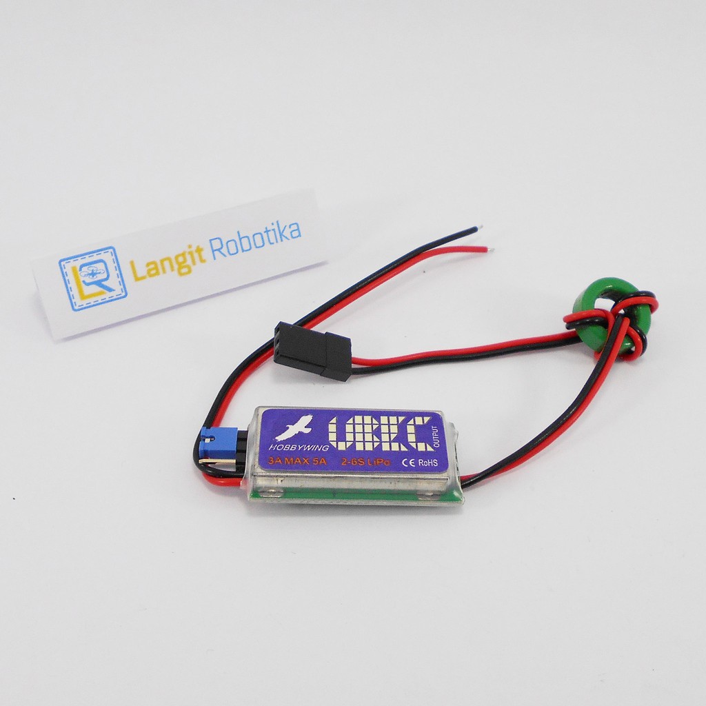 Jual 1 pcs UBEC 5 volt 3A up to 6A Maximal Lowest Noise Hobbywing BEC 3 ...