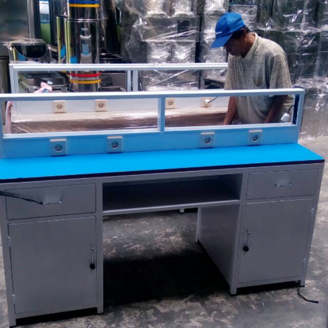 Jual Meja lab Siswa Material besi Powder coating | Shopee Indonesia
