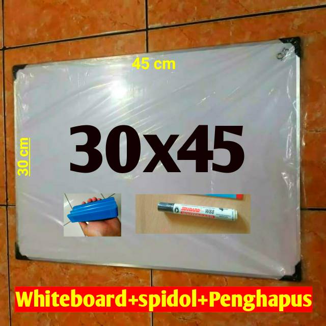Jual Whiteboard + spidol + Penghapus | Shopee Indonesia