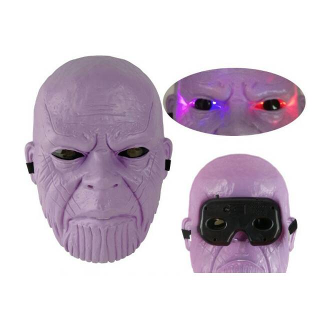 Jual Topeng Marvel Avengers Infinity War Thanos Mask with Led | Shopee ...
