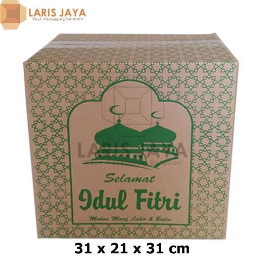 Jual Today!!!! Kardus Lebaran / Dus Idul Fitri Coklat 31 x 21 x 31 cm ...