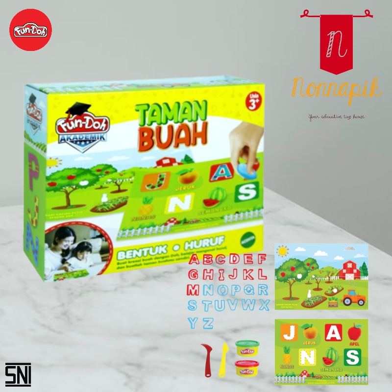 Jual FunDoh STEM Akademik Taman Buah Fun Doh Playset | Shopee Indonesia