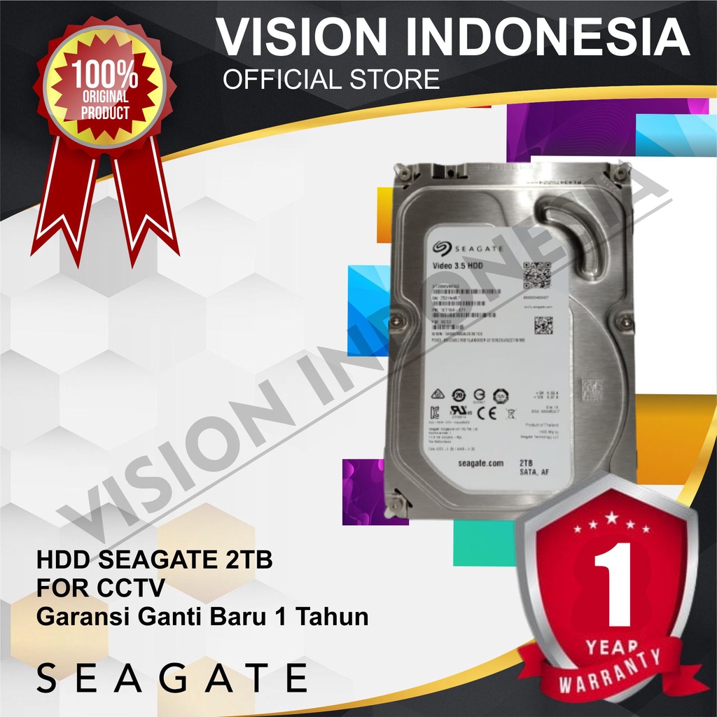 Jual HARDDISK HDD SEAGATE 2TB FOR CCTV Garansi Ganti Baru 1 Tahun ...