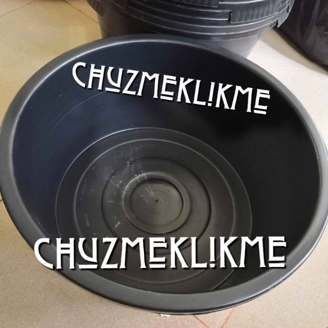 Jual Bak bulat hitam/Baskom bulat hitam 43 cm/baskom hitam/bak basin ...