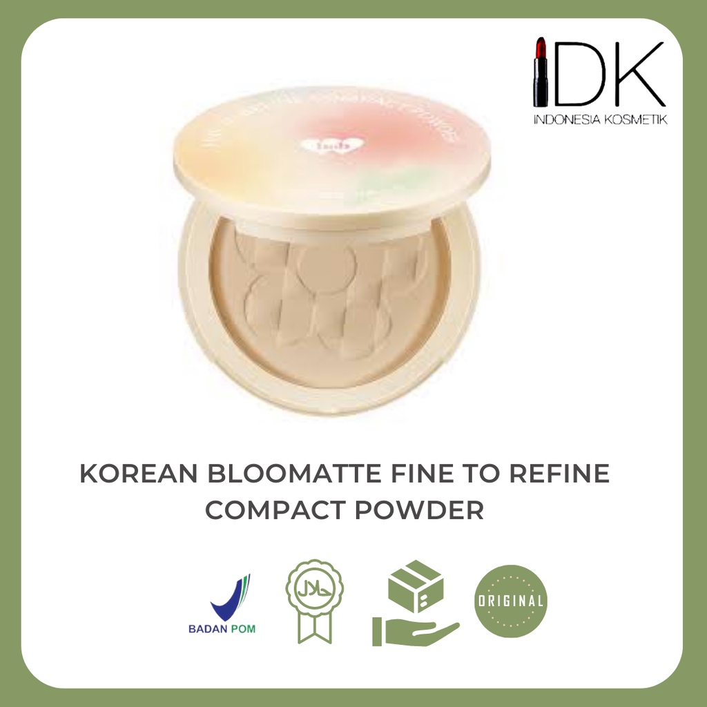Jual Bnb Korean Bloomatte Fine To Refine Compact Powder 6gr | Shopee ...