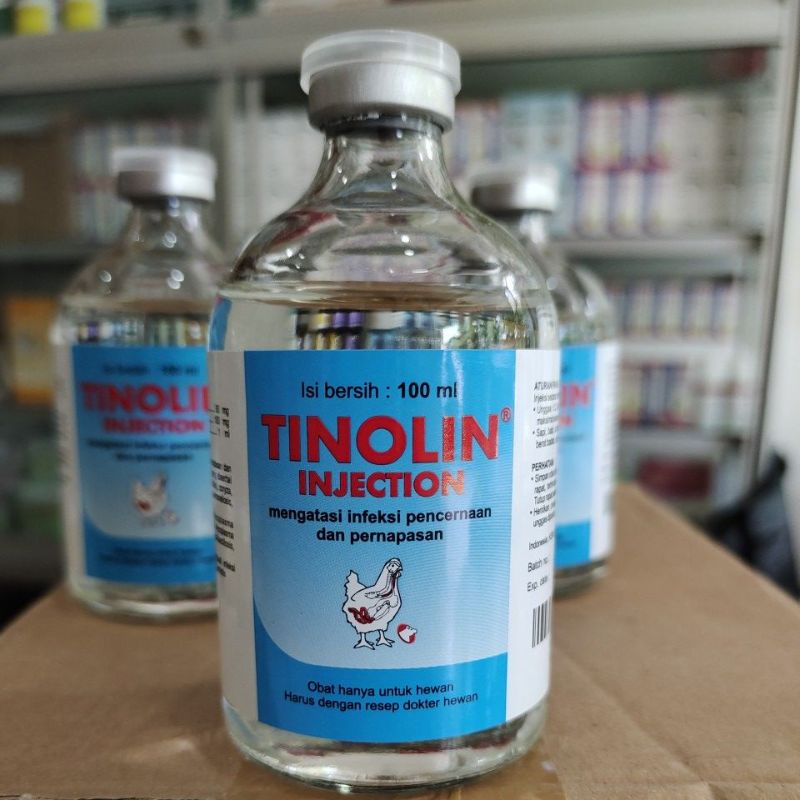Jual TINOLIN Injection 100ml ( obat infeksi ternak ) | Shopee Indonesia