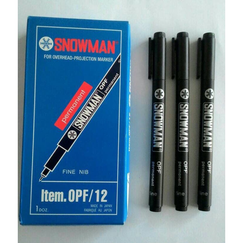 Jual Spidol Snowman OHP ukuran OPF | Shopee Indonesia