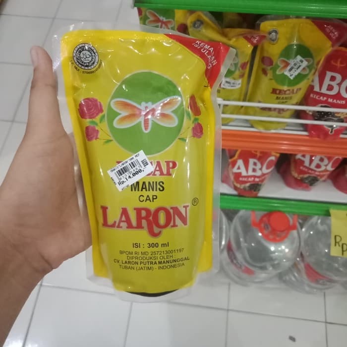 Jual Kecap Manis Kedelai Cap Laron Asli Tuban 300 ML 300Ml kental Manis ...