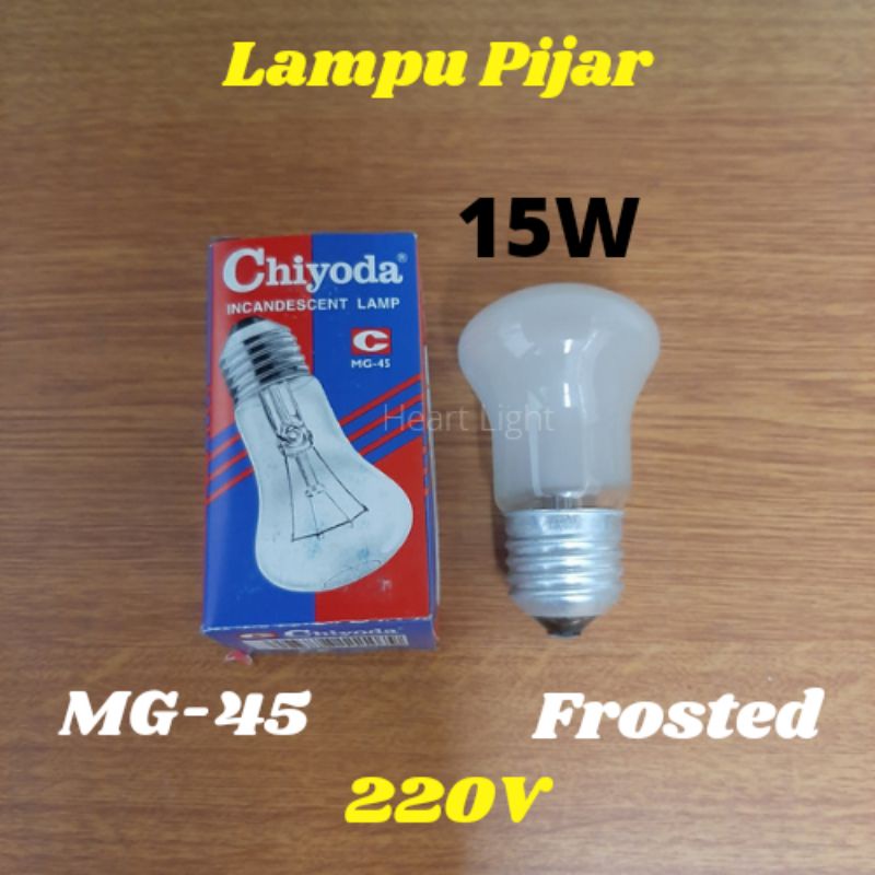 Jual LAMPU CHIYODA MG45 15W FROSTED 220V E27/LAMPU PIJAR 10W KUNING FROST LAMPU PENGHANGAT ...