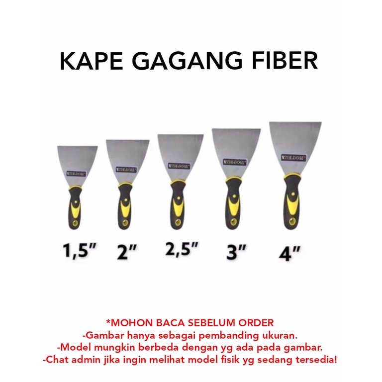 Jual Kape Gagang Fiber \ Scraper \ Kape Fiber \ Sekrap Fiber Ukuran ...