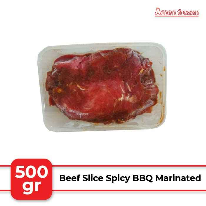 Jual DAGING SLICE MARINASI SPICY BBQ 500gr | Shopee Indonesia