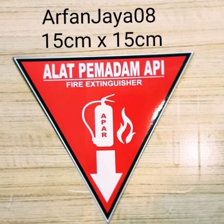 Jual SIGN STIKER SAFETY RAMBU K3 APAR 15X15CM Label Sticker SeGitiga ...