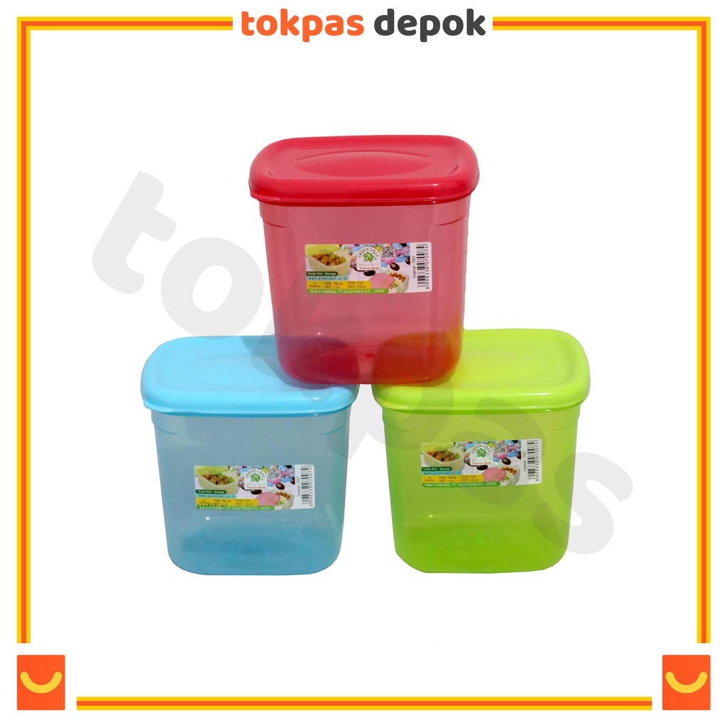 Jual Kotak Roti Imperial Green Leaf 7007 Tempat Makanan 1 Liter GL-109 ...