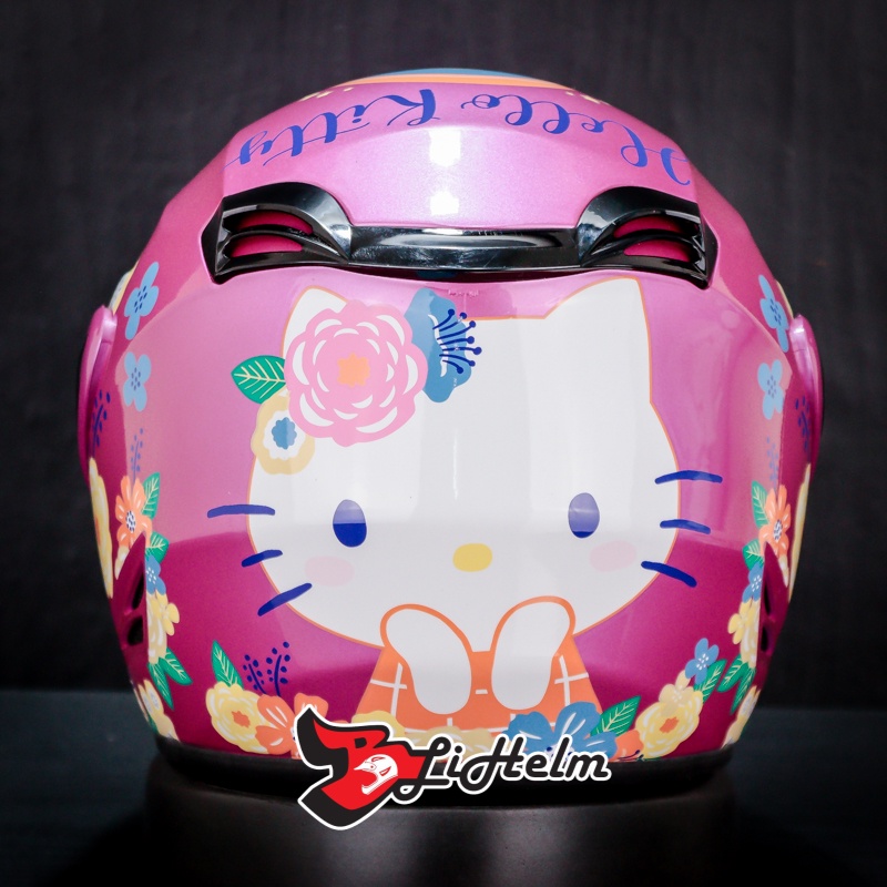 Jual ASCA HELM ANAK MOTIF | HELLO KITTY #2 | MODEL GM FIGHTER KIDS ...