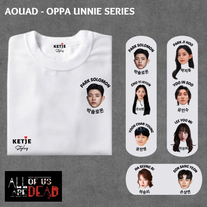 Jual Kaos Cast of All of Us are Dead Zombie - Oppa Unnie Series/ Lee Su ...