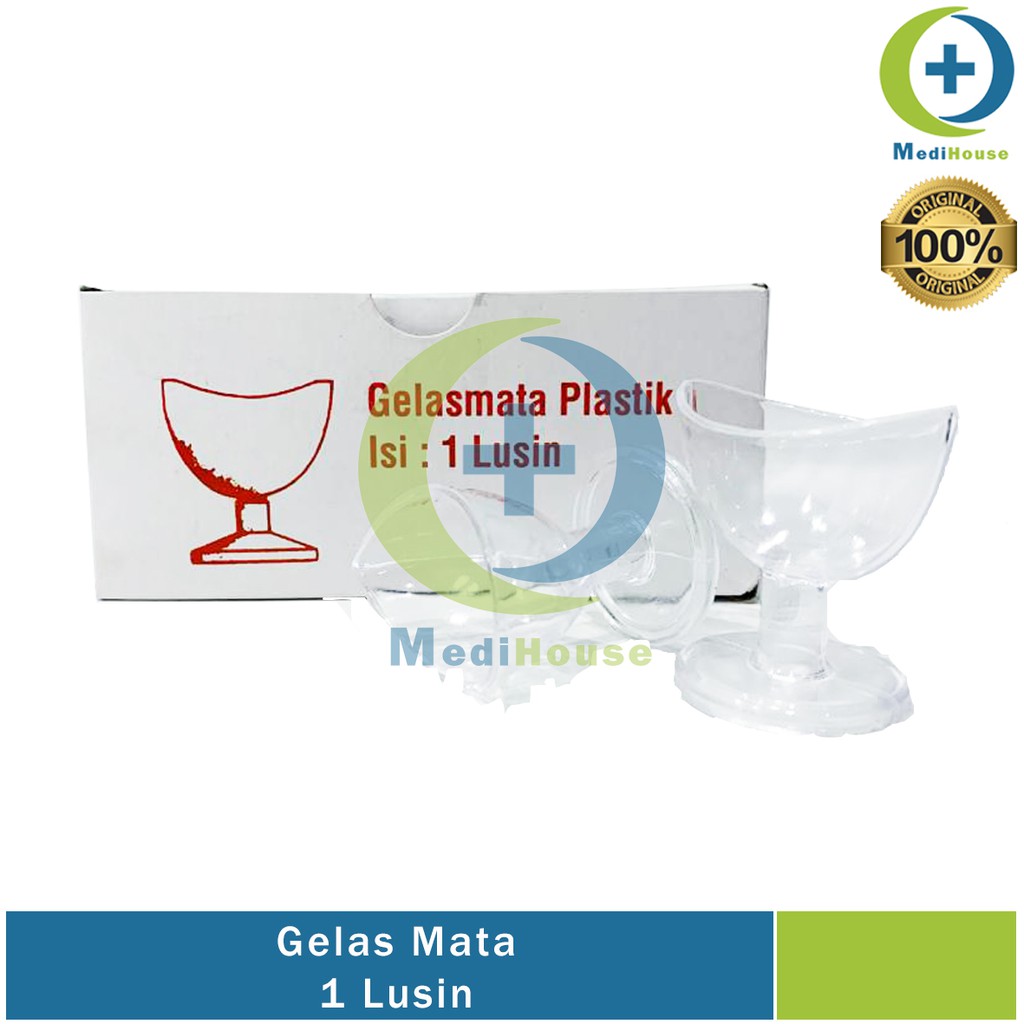 Jual Gelas Mata Cuci Mata Plastik 1 Lusin | Shopee Indonesia
