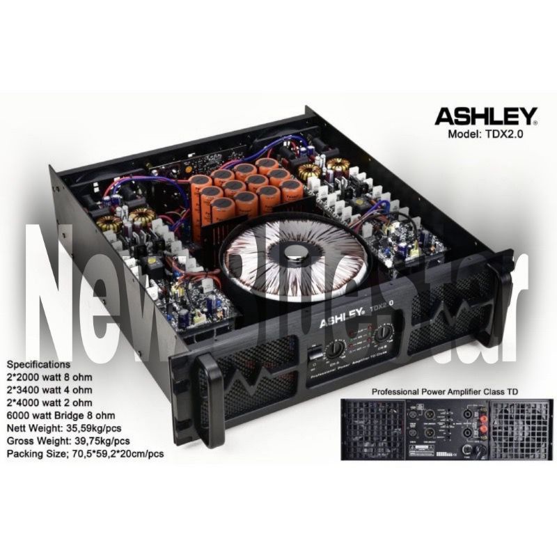Jual Power Amplifier Ashley TDX 2.0 Original Ashley TD Class | Shopee ...