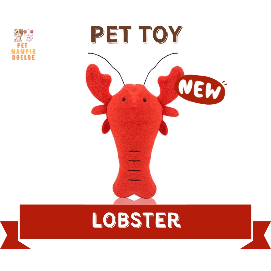 Jual Mainan Anjing Kucing Bunyi LOBSTER Dog Squeaky Toy | Shopee Indonesia