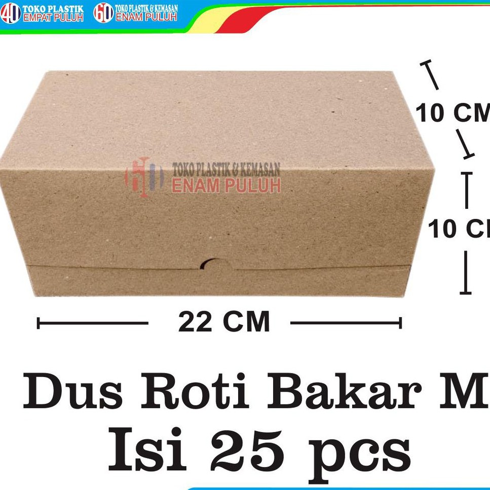Jual Kotak kardus tebal box roti bakar corrugated brown packing isi 25 ...