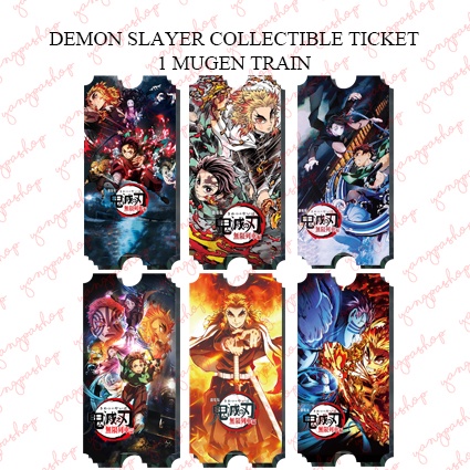 Jual DEMON SLAYER FILM COLLECTIBLE TICKET FANMADE FANMERCH TIKET ...