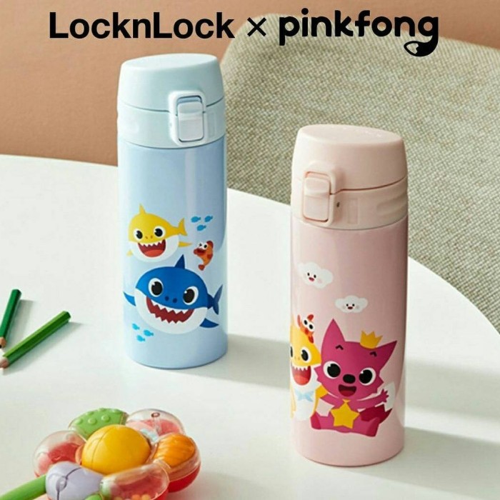 Jual PinkFong LocknLock Stainless Kid Bottle - Pink Fong Lock&Lock ...