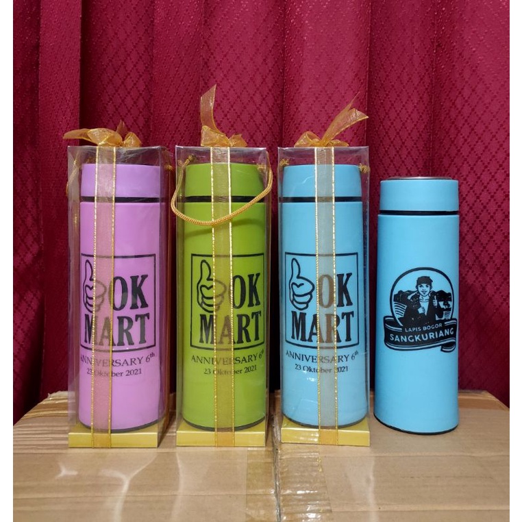Jual SOUVENIR BOTOL KEMAS MIKA CUSTOM SABLON | Shopee Indonesia
