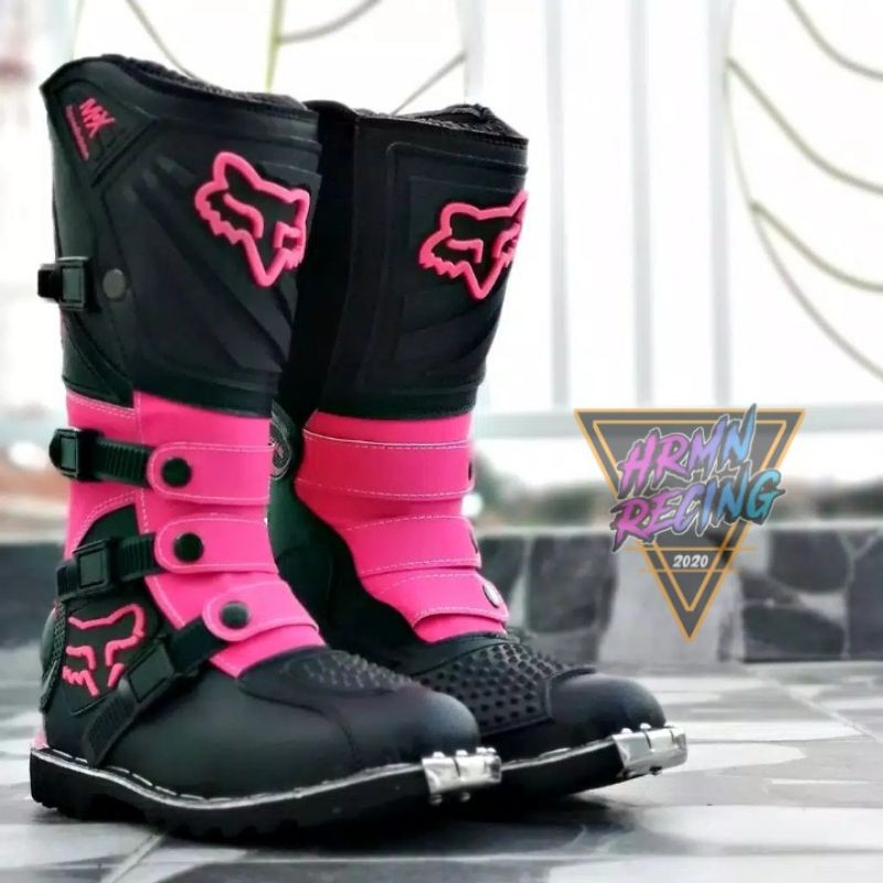 Jual Sepatu Dewasa lokal motocross ,adventure logo FOX | Shopee Indonesia