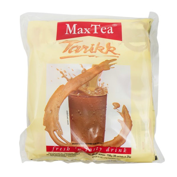 Jual MAXTEA Milk Tea 30 x 25g - MAX TEA Teh Tarik dengan Susu Gula Krimer isi 30 sachet | Shopee ...