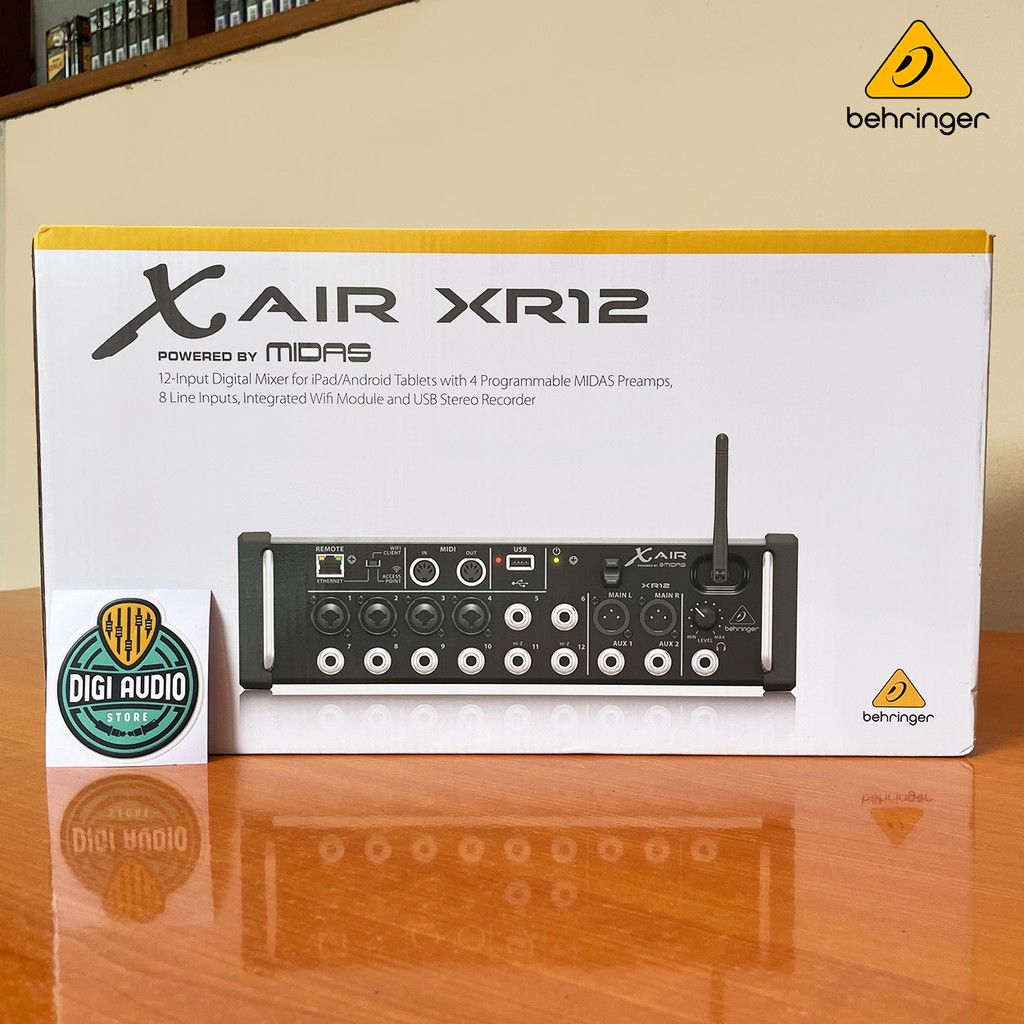 Jual Audio Mixer Digital 12 Channel Behringer X-AIR XR12 - Compatible Remote Wifi Android Laptop ...