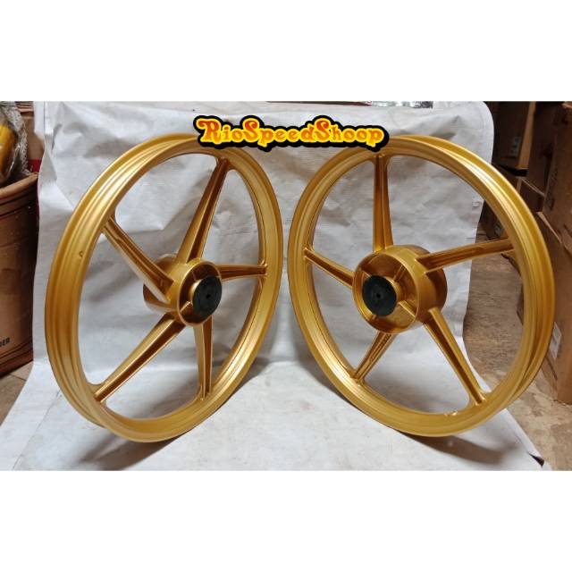 Jual Velg Racing Revo Absolute Merk Vrossi Warna Gold | Shopee Indonesia