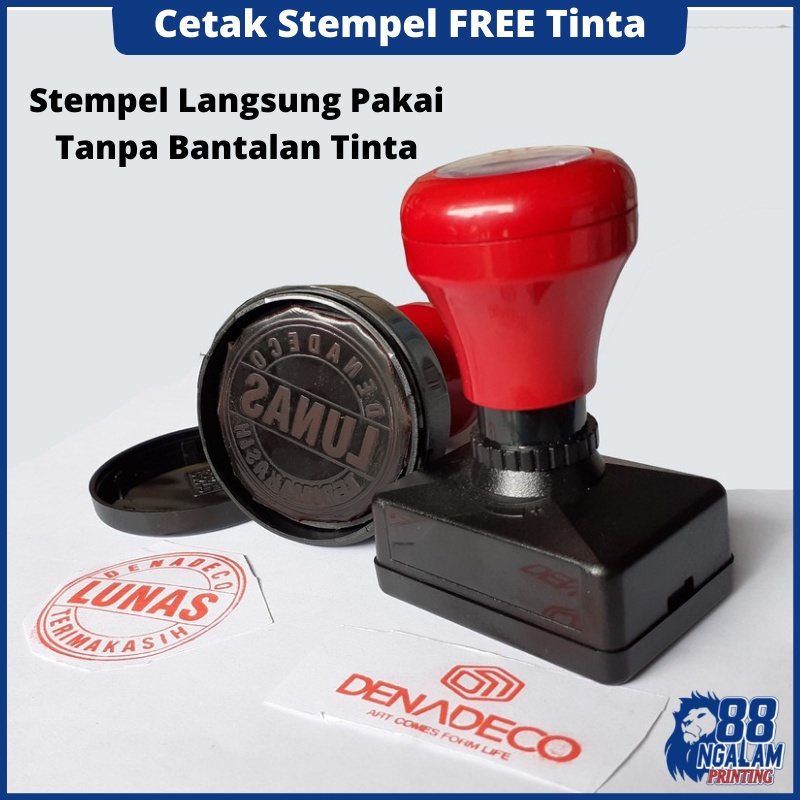 Jual (COD) CETAK STEMPEL Langsung Pakai TANPA BANTALAN Tinta | Shopee Indonesia