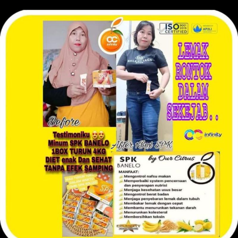 Jual 5 sachet -Minuman Pelangsing Tubuh Alami - diet sehat SPK BANELO ...