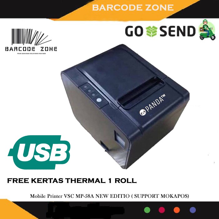Jual POS MINI PRINTER KASIR 80MM THERMAL PANDA PRJ-80US(USB+SERIAL+CUTTER) | Shopee Indonesia