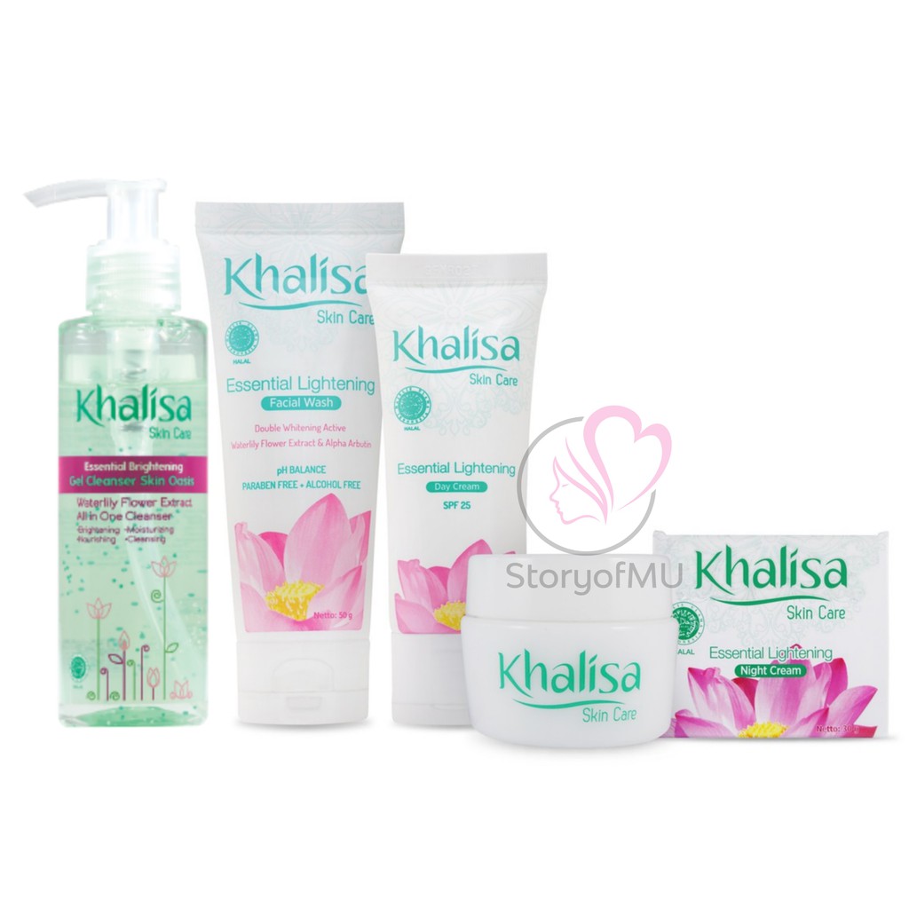 Jual KHALISA Essential Lightening Day Cream SPF25 / Night Cream 30gr ...