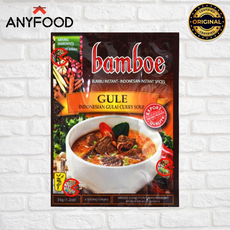 Jual BUMBU RACIK MASAK BAMBOE GULE / GULAI INSTAN 35 G | Shopee Indonesia