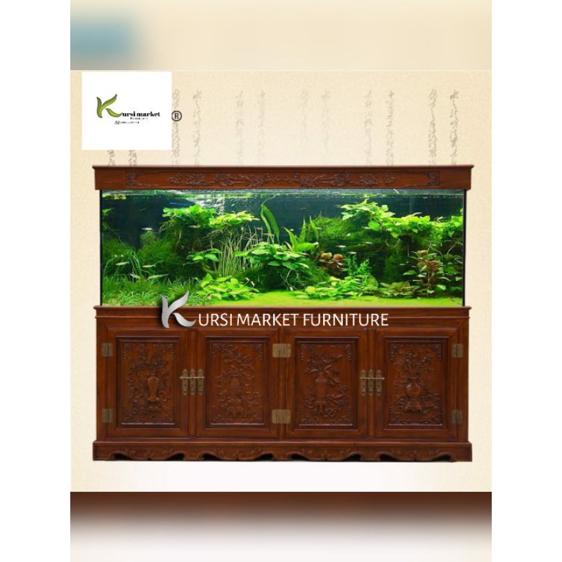 Jual Meja aquarium almari ikan hias arwana uk 180cm JUMBO BUFET ...