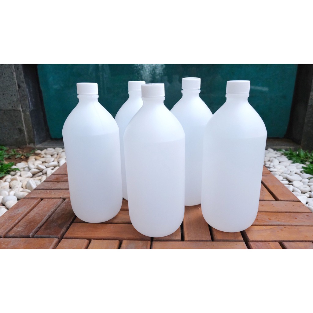 Jual Botol Jamu Plastik Ukuran 1 Liter Plus Tutup Botol Bahan Tebal ...