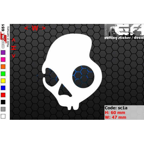 Jual ea cutting sticker / decal Code: sc1a ( skullcandy ) | Shopee ...