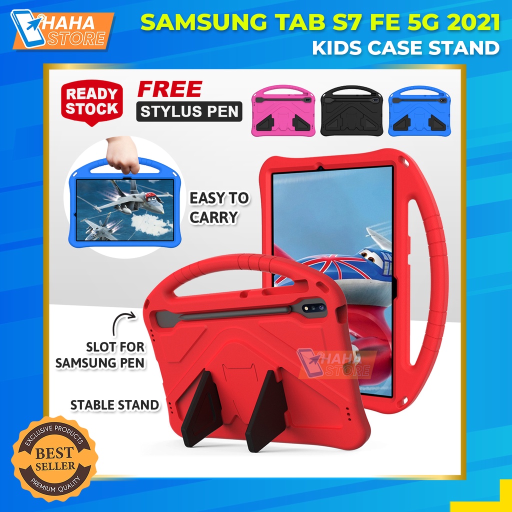 Jual Samsung Galaxy Tab S7 FE 5G 2021 SM T730 T736B Protective Case Kid ...