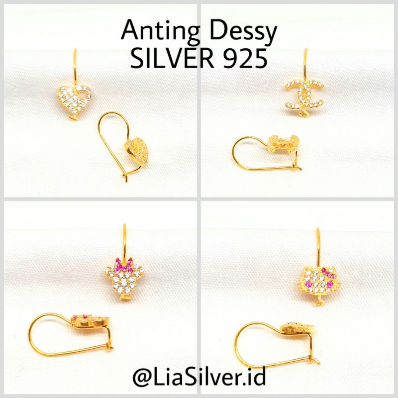Jual Anting Desi SILVER 925 - Perak Lapis Emas Kuning | Shopee Indonesia