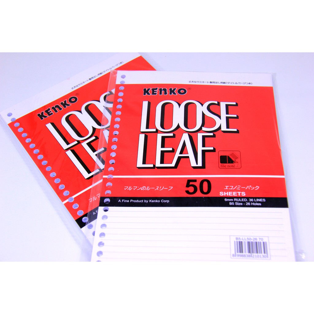 Jual Kertas/Isi File Binder Kenko B5 50 Sheets | Shopee Indonesia