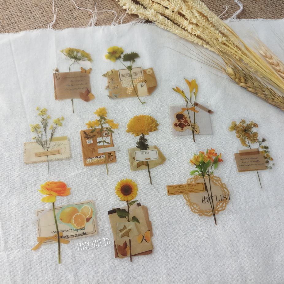 Jual Aesthetic Flower Collage Sticker (10 pcs) | Shopee Indonesia